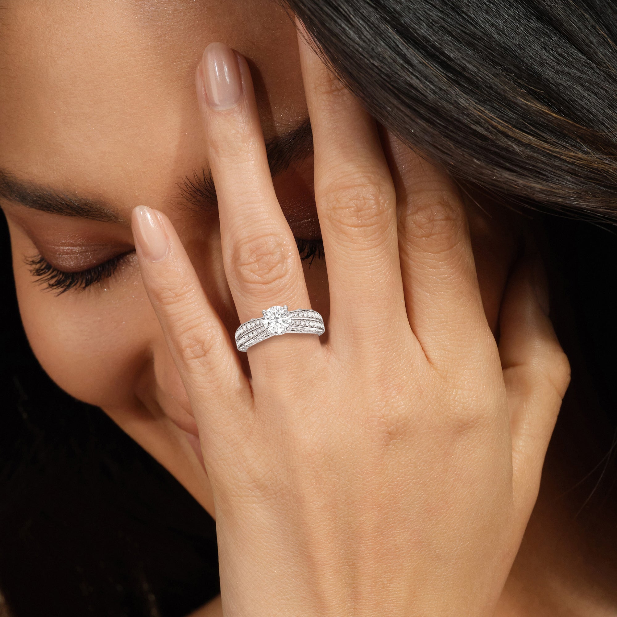 Galleria Art Deco Engagement Ring – WithClarity India