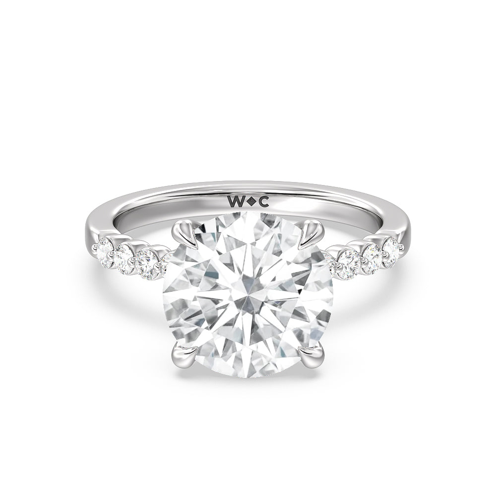 Exalted Under Bezeled Side Stone Ring – WithClarity India